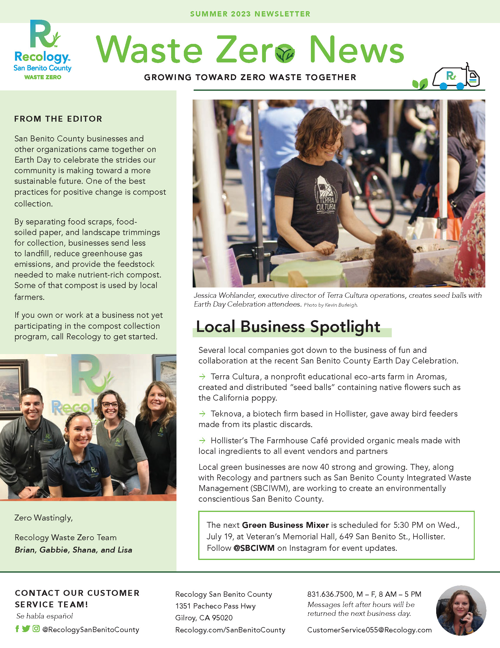 Recycling Guides & Newsletters - Recology San Benito County