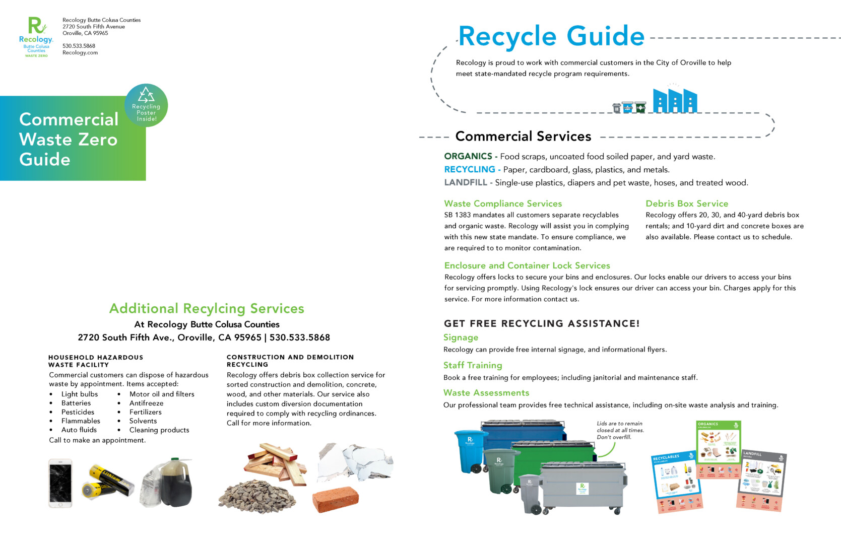 Guides & Signage | Recology - Recology Butte Colusa: Oroville