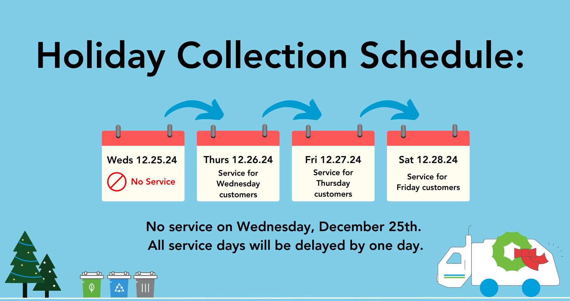 Holiday Service Schedule Reminder - Recology